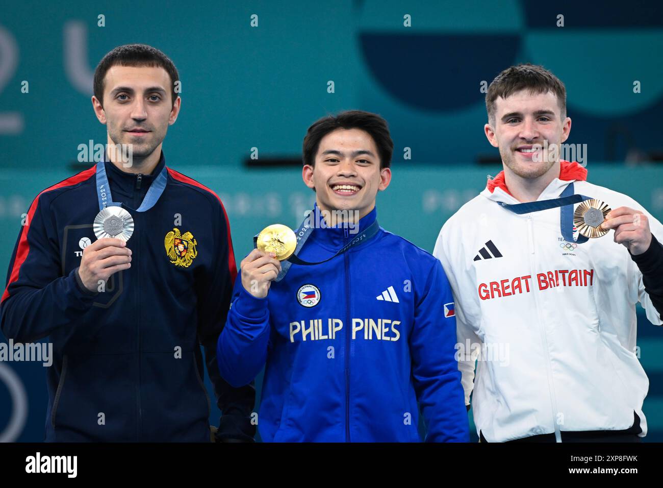 Artur Davtyan ( ARM ) Silver medal, Carlos Edriel Yulo ( PHI ) Gold ...