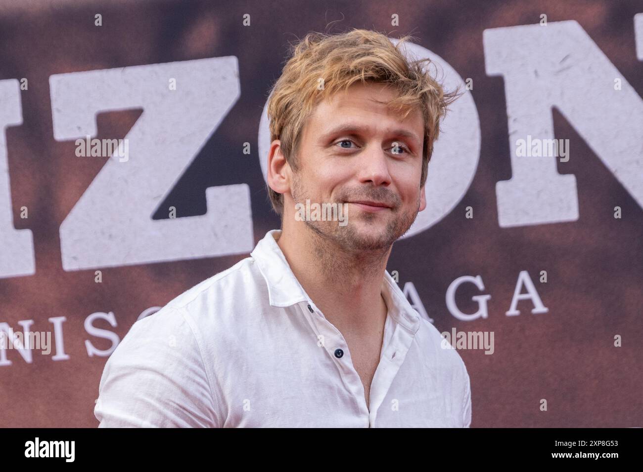 Berlin, Germany. 04th Aug, 2024. Actor Steve Windolf stands on the red ...