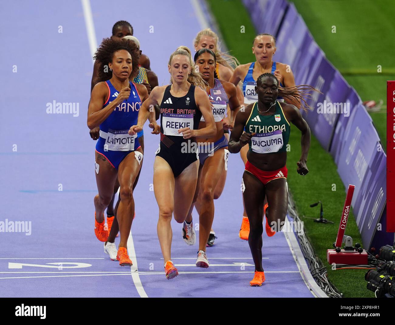 (left to right) France’s Renelle Lamote, Great Britain's Jemma Reekie ...