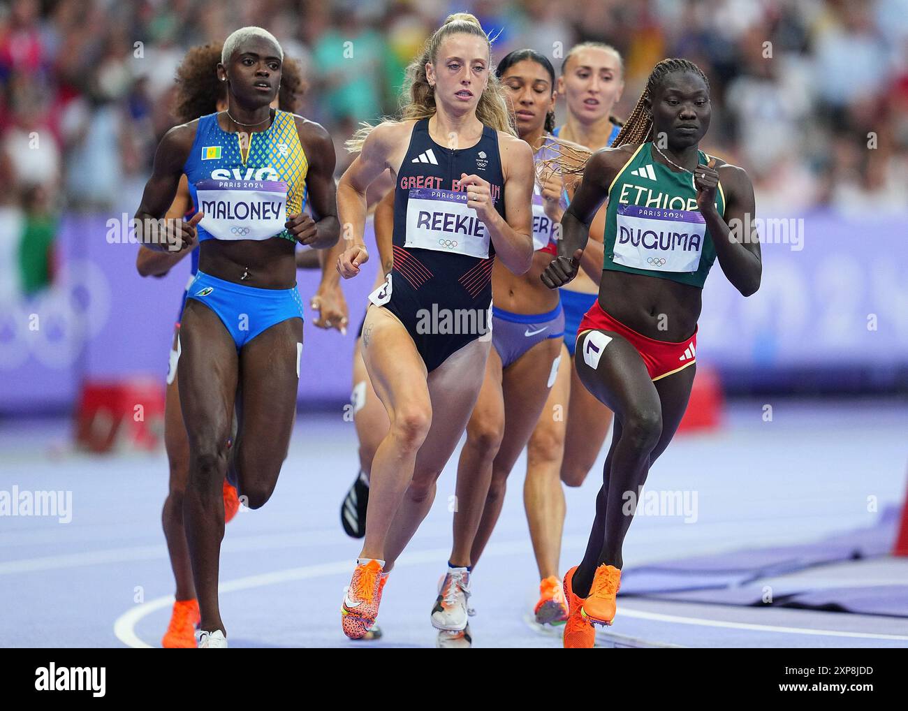 Paris, France. 4th Aug, 2024. Shafiqua Maloney of St. Vincent and the ...