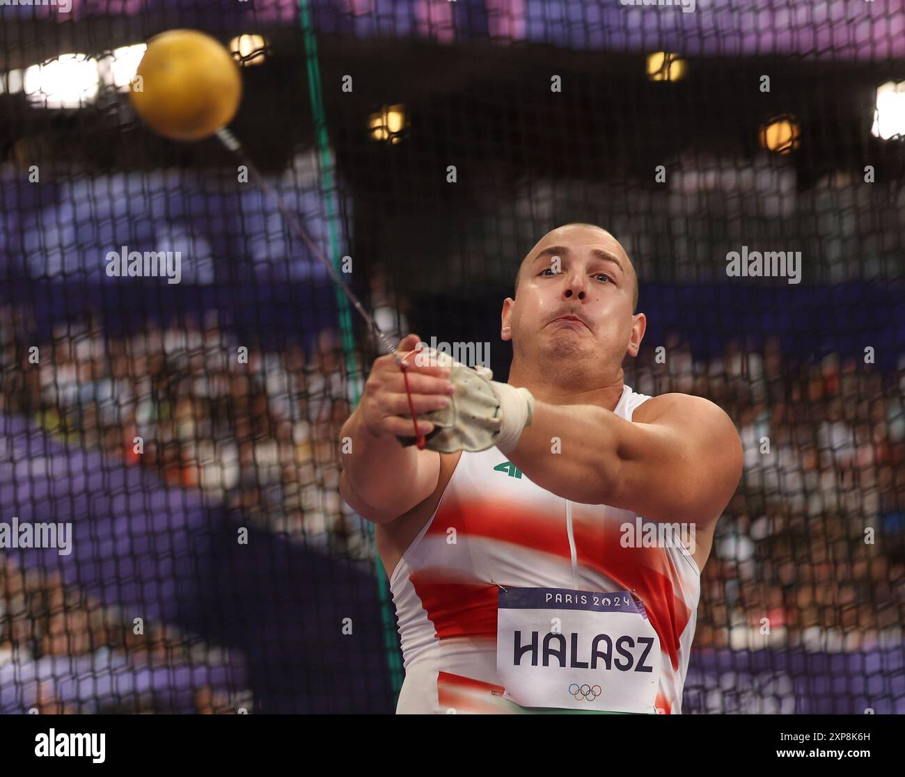 Paris, France. 4th Aug, 2024. Bence Halasz of Hungary competes during ...