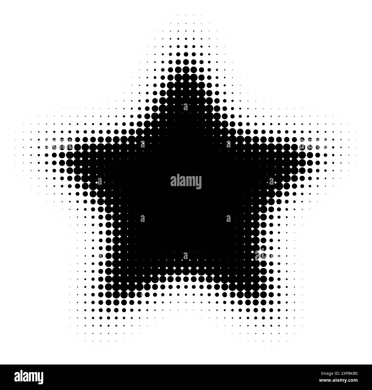 Halftone star. abstract dots logo emblem design. vector illustration ...