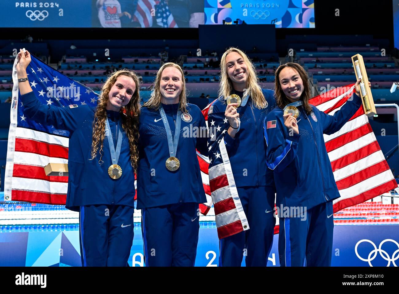 Paris, France. 04th Aug, 2024. Athletes of team United States of ...
