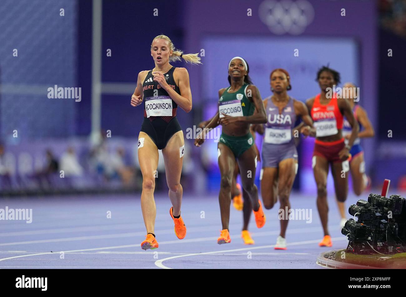 August 04 2024: Keely Hodgkinson (Great Britain) competes during the ...