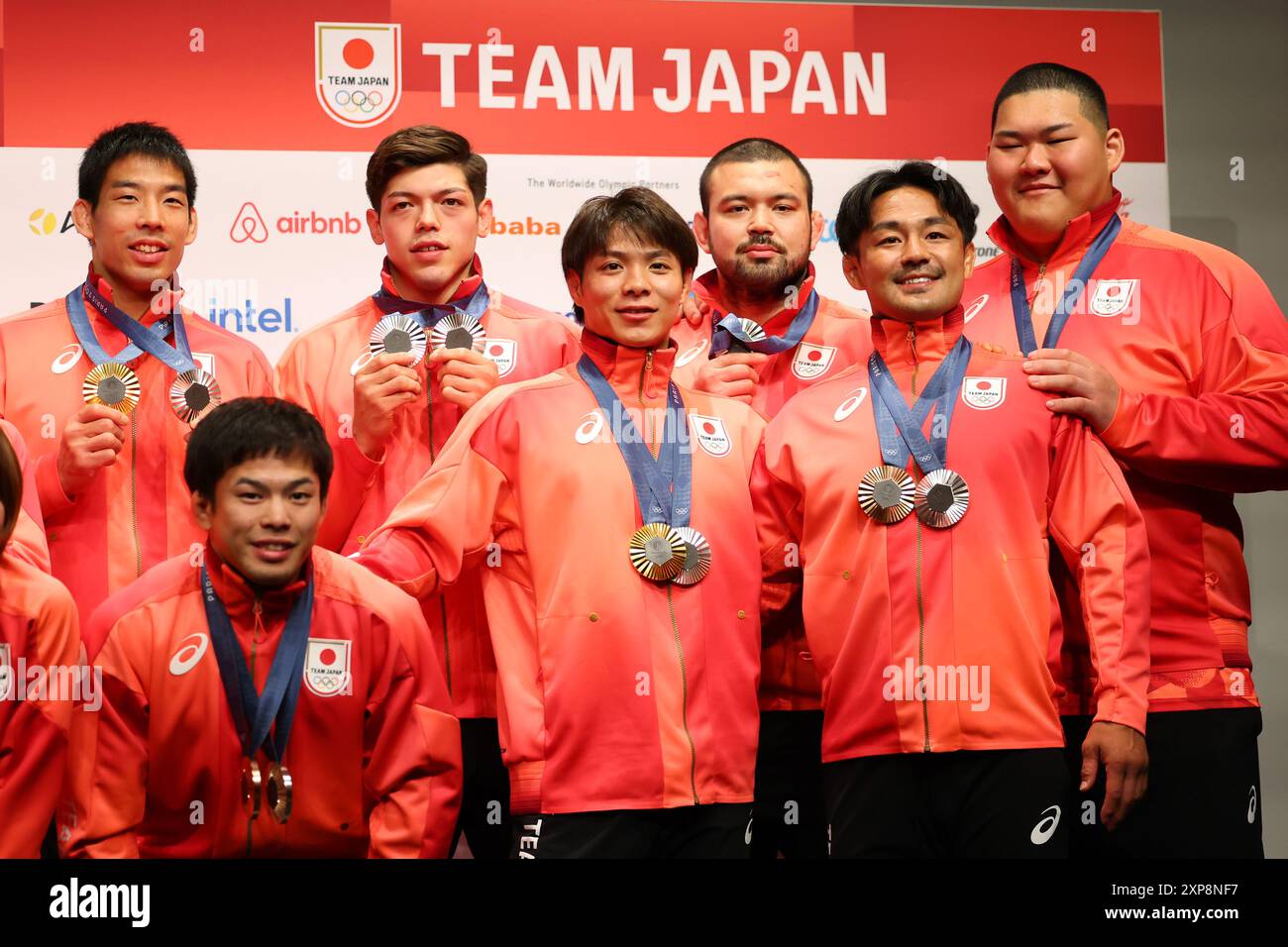 Paris, France. 4th Aug, 2024. (Top L-R) Takanori Nagase, Sanshiro Murao ...