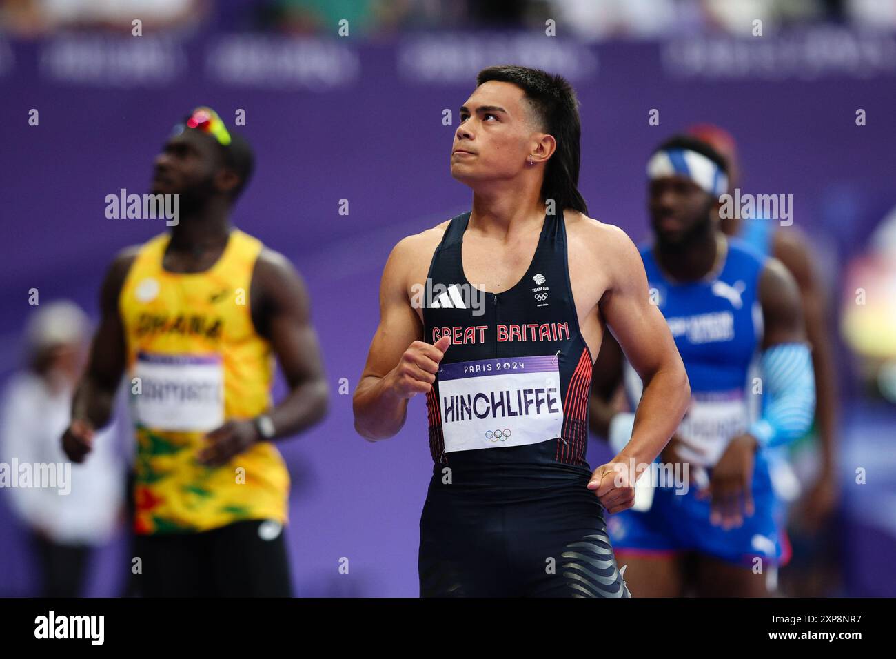 PARIS, FRANCE. 4th Aug, 2024. Louie Hinchliffe of Team Great Britain ...