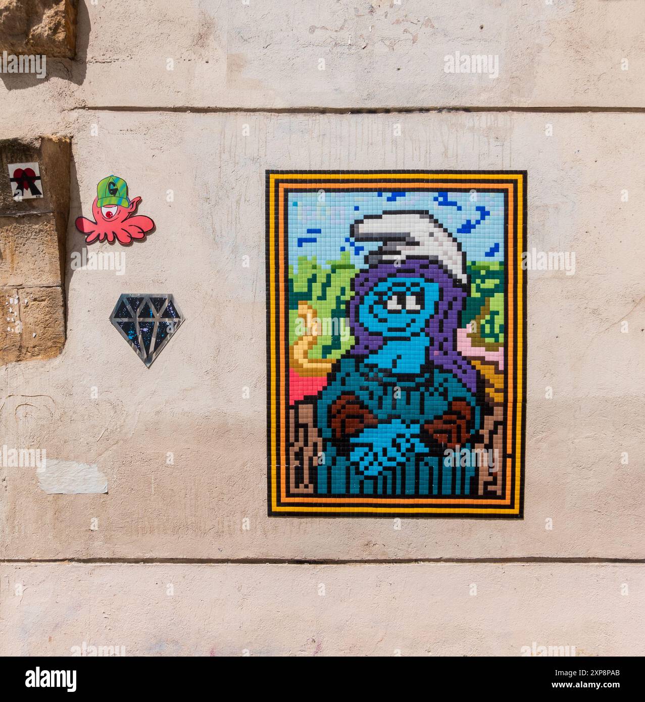 Smurf mosaic hi-res stock photography and images - Alamy