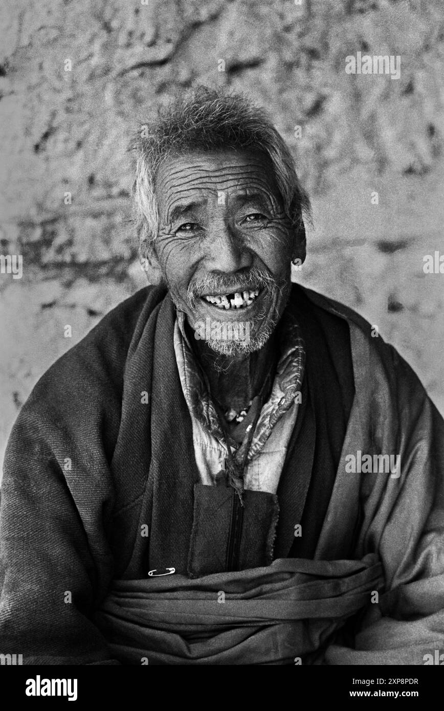 A male pilgrim in traditional dress traveled a great distance to visit ...