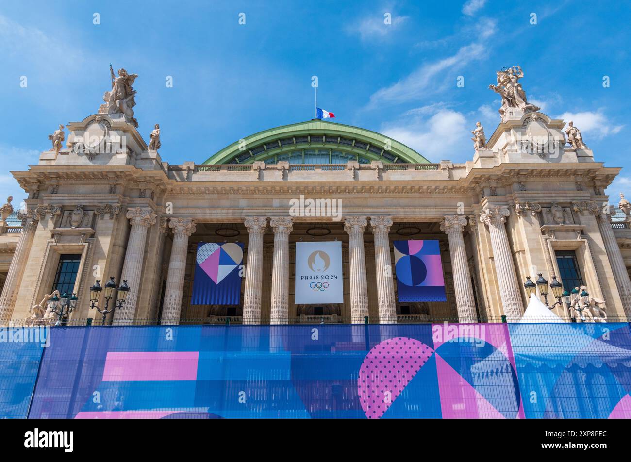 Paris, France - 08 04 2024 : the Grand Palais during the Paris 2024 ...