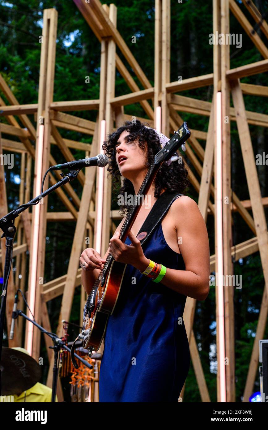 Katie Martucci performs with Billie Marten on the Cherry Hill Stage at ...