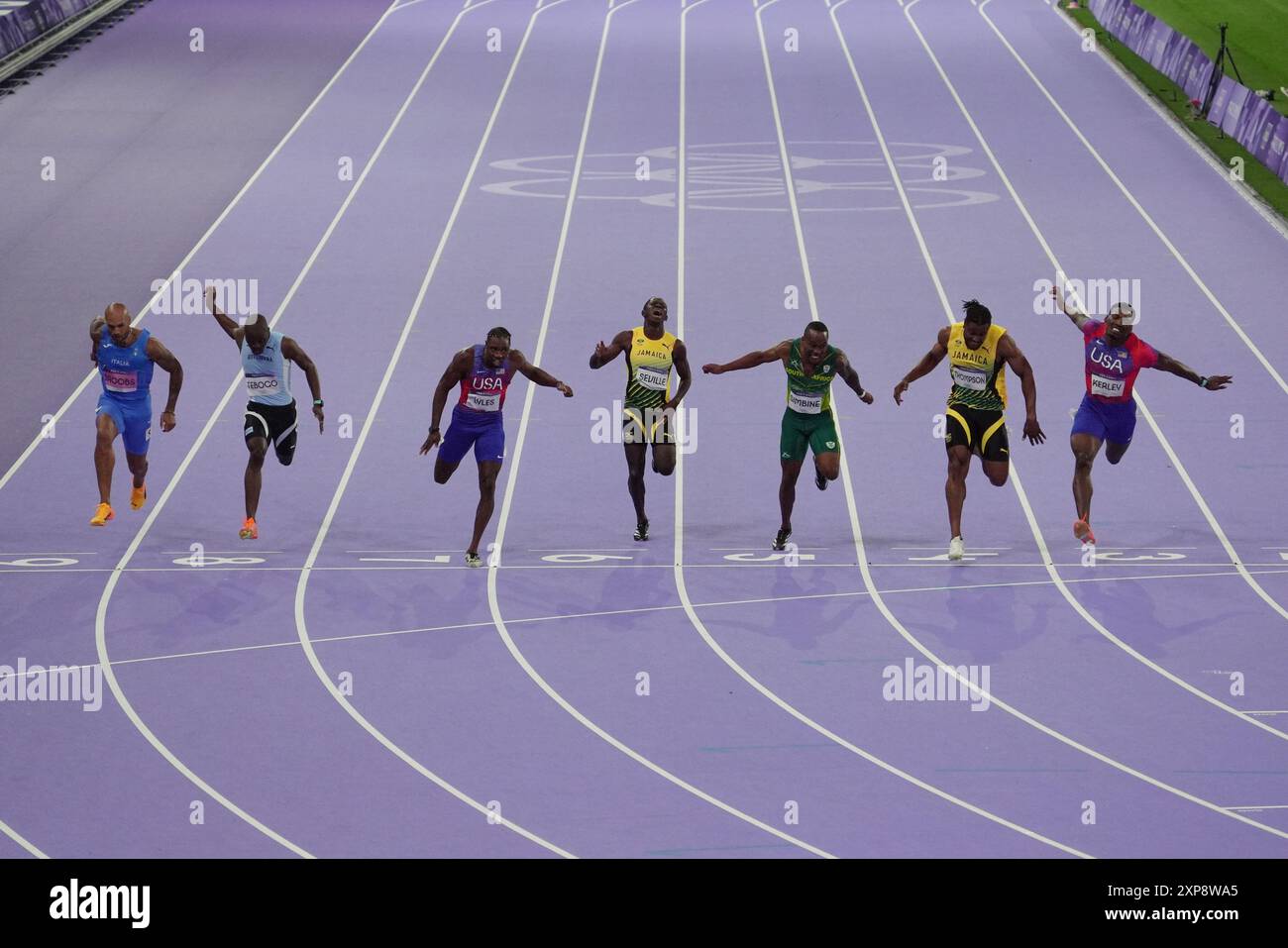 Parigi, France. 04th Aug, 2024. Men's 100 meters Final of athletics at ...