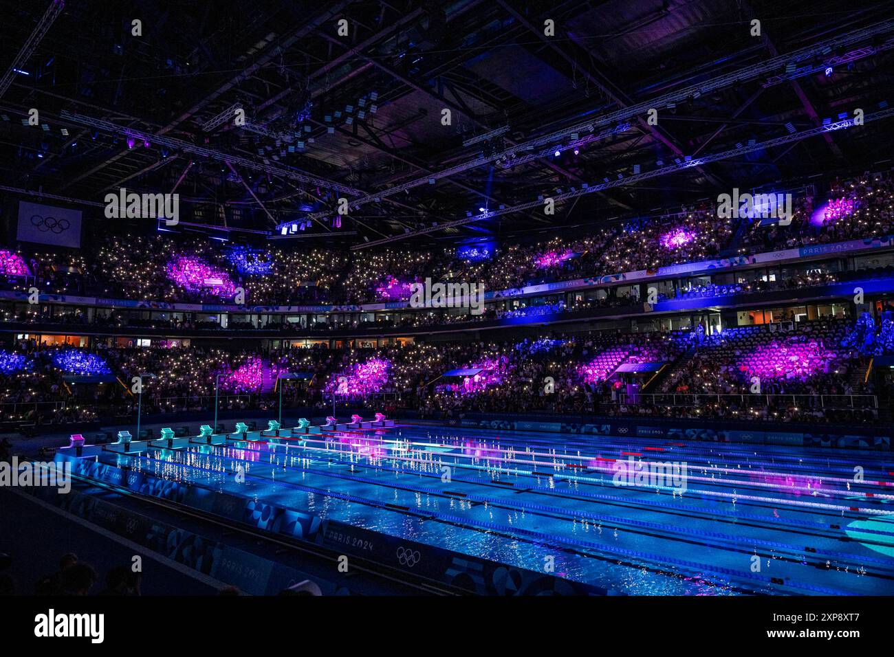 Paris, France. 04th Aug, 2024. General view of the Olympics pool during ...