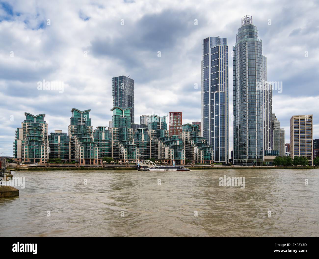 London, United Kingdom - June 25, 2024: St. George Wharf in London is a ...