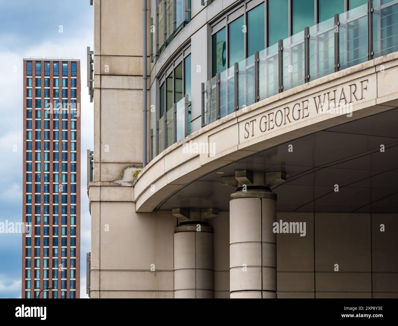 London, United Kingdom - June 25, 2024: St. George Wharf in London is a ...