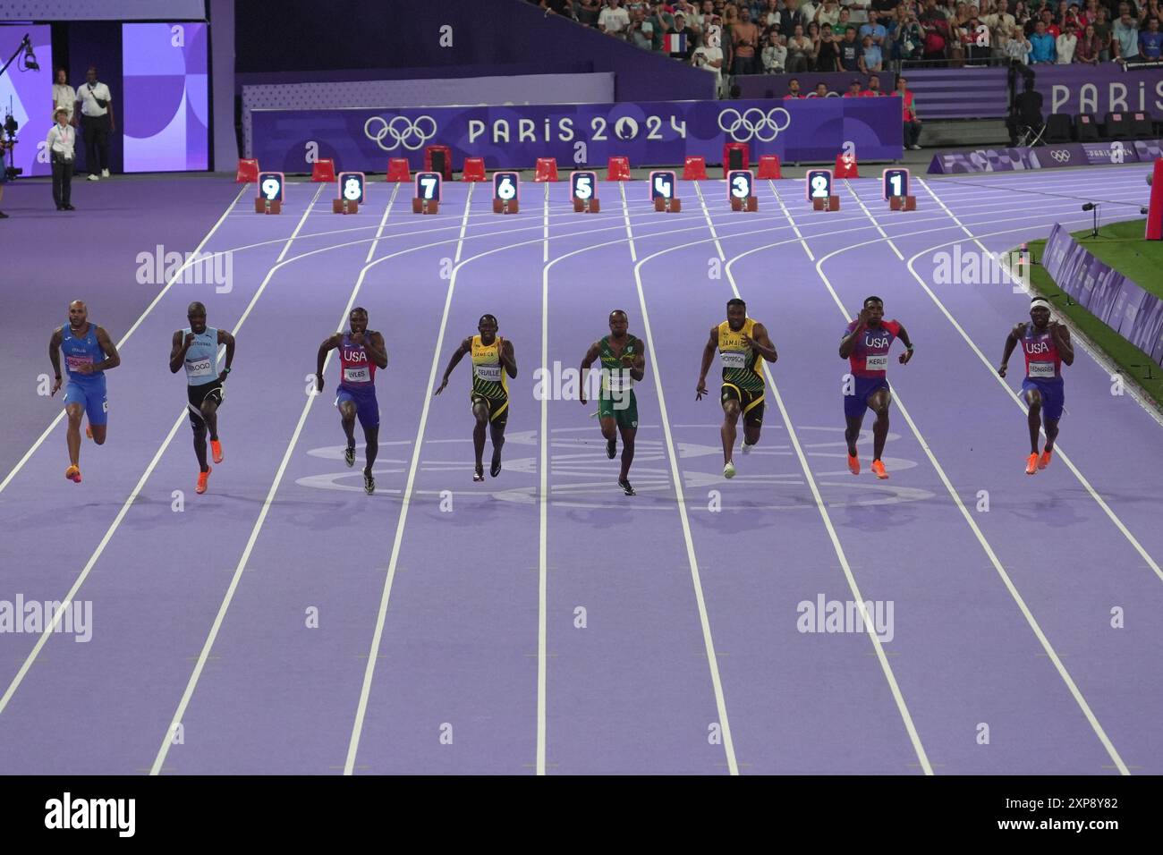 Parigi, France. 04th Aug, 2024. Men's 100 meters Final of athletics at ...