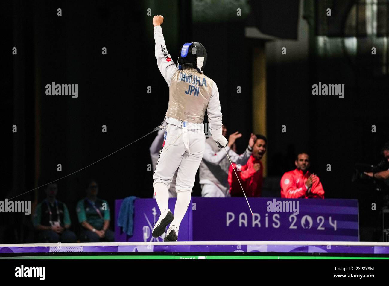 Tommaso Marini of Italy and Yudai Nagano of Japan compete during Men's ...