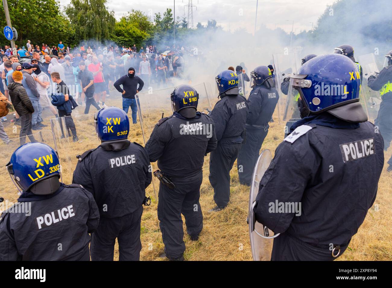 Rotherham, UK. 04 AUG, 2024. Fires are started in the grass causing ...