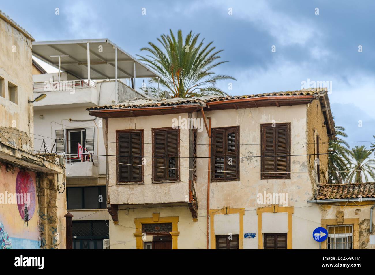 Kyrenia Gate in North Nicosia from Northern Cyprus. Popular tourist ...
