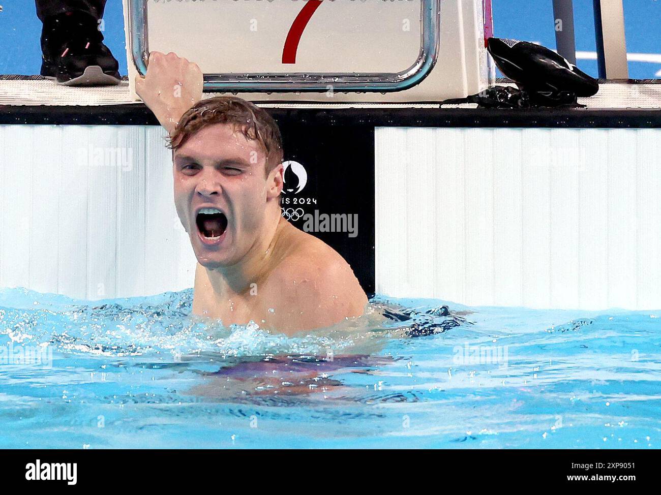 Paris, France. 4th Aug, 2024. Bobby Finke of the United States ...