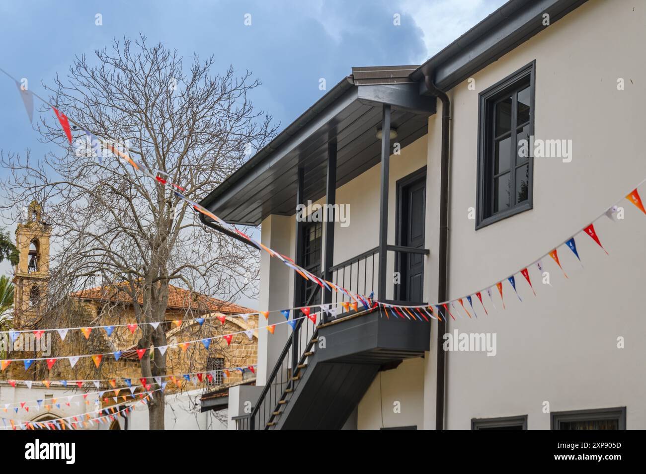 Kyrenia Gate in North Nicosia from Northern Cyprus. Popular tourist ...