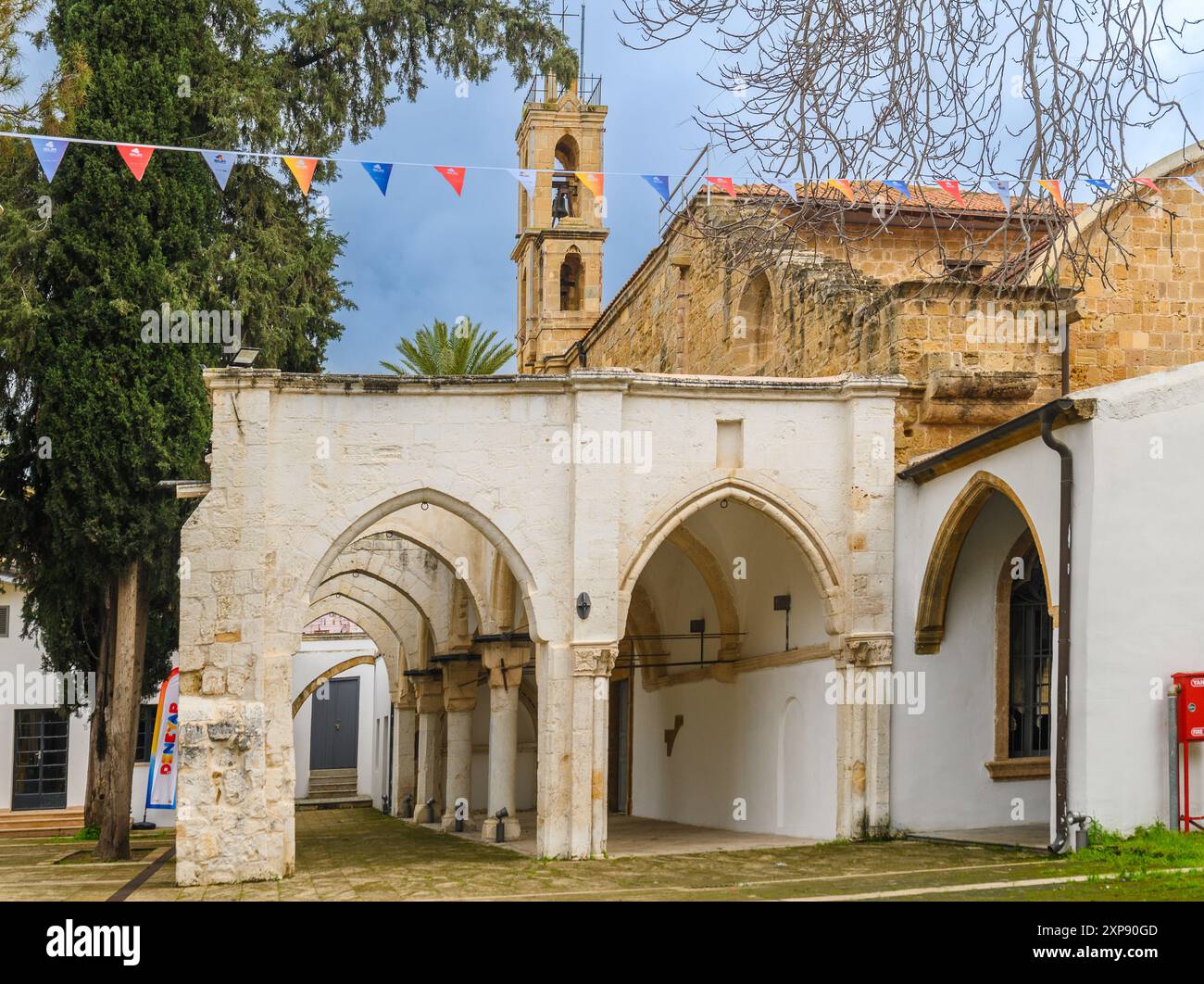 Kyrenia Gate in North Nicosia from Northern Cyprus. Popular tourist ...