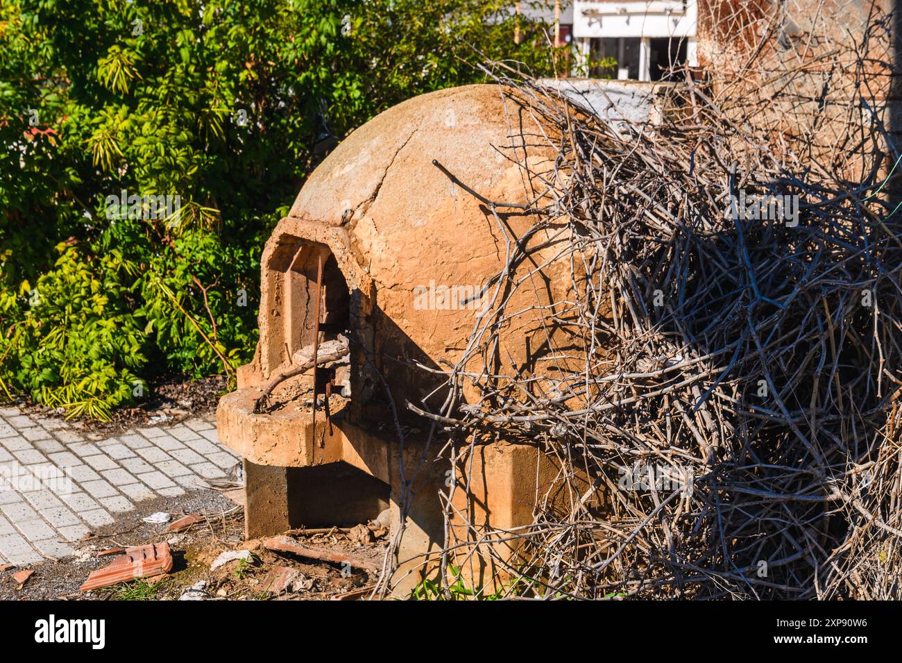Greek and Cyprus kleftiko oven Stock Photo - Alamy