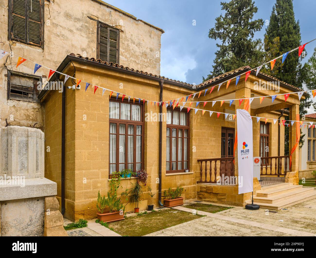 Kyrenia Gate in North Nicosia from Northern Cyprus. Popular tourist ...