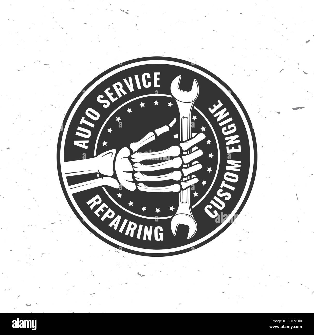 Auto service logo, emblems, badges and icons. Vector. Service car ...