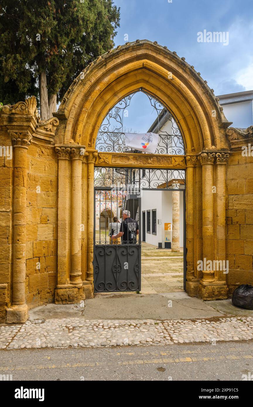 Kyrenia Gate in North Nicosia from Northern Cyprus. Popular tourist ...