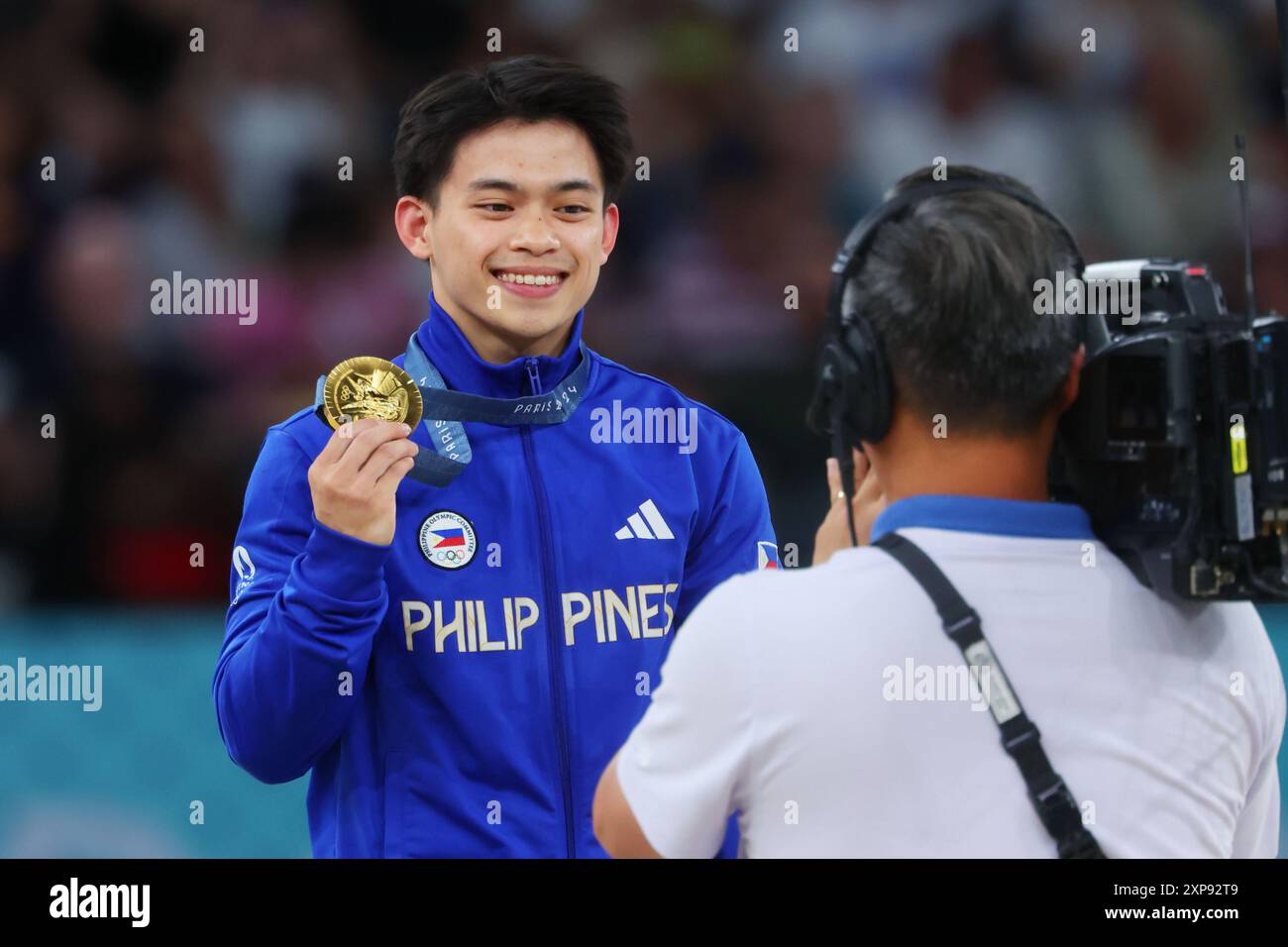 Paris, France. 4th Aug, 2024. Carlos Yulo Edriel (PHI) Gymnastics ...