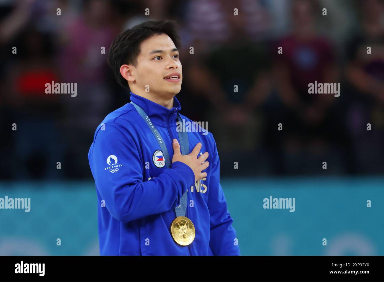 Paris, France. 4th Aug, 2024. Carlos Yulo Edriel (PHI) Gymnastics ...