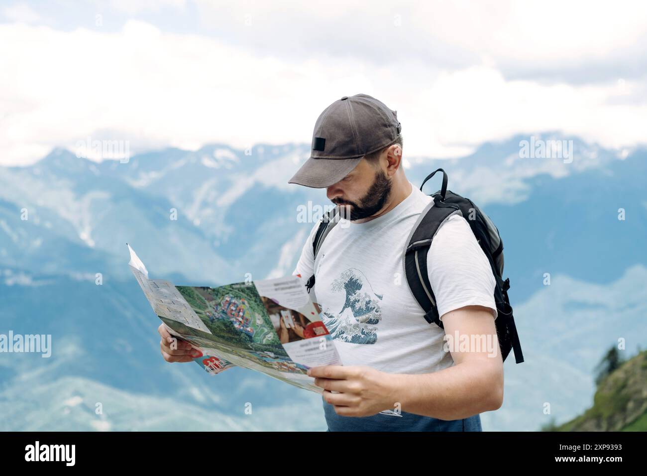Mountain climbing route map hi-res stock photography and images - Alamy