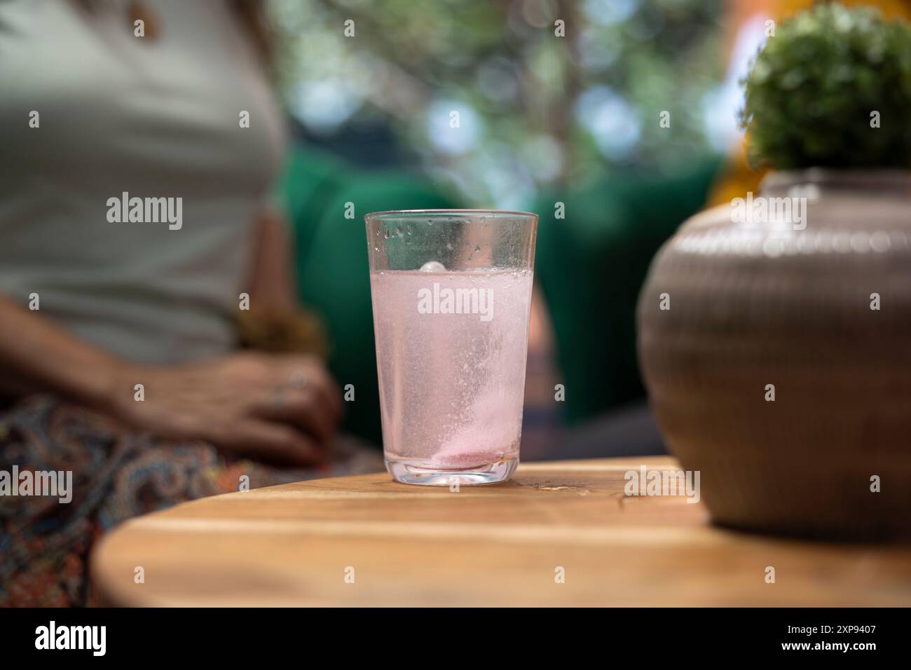 Elderly people drinking effervescent vitamins hi-res stock photography ...