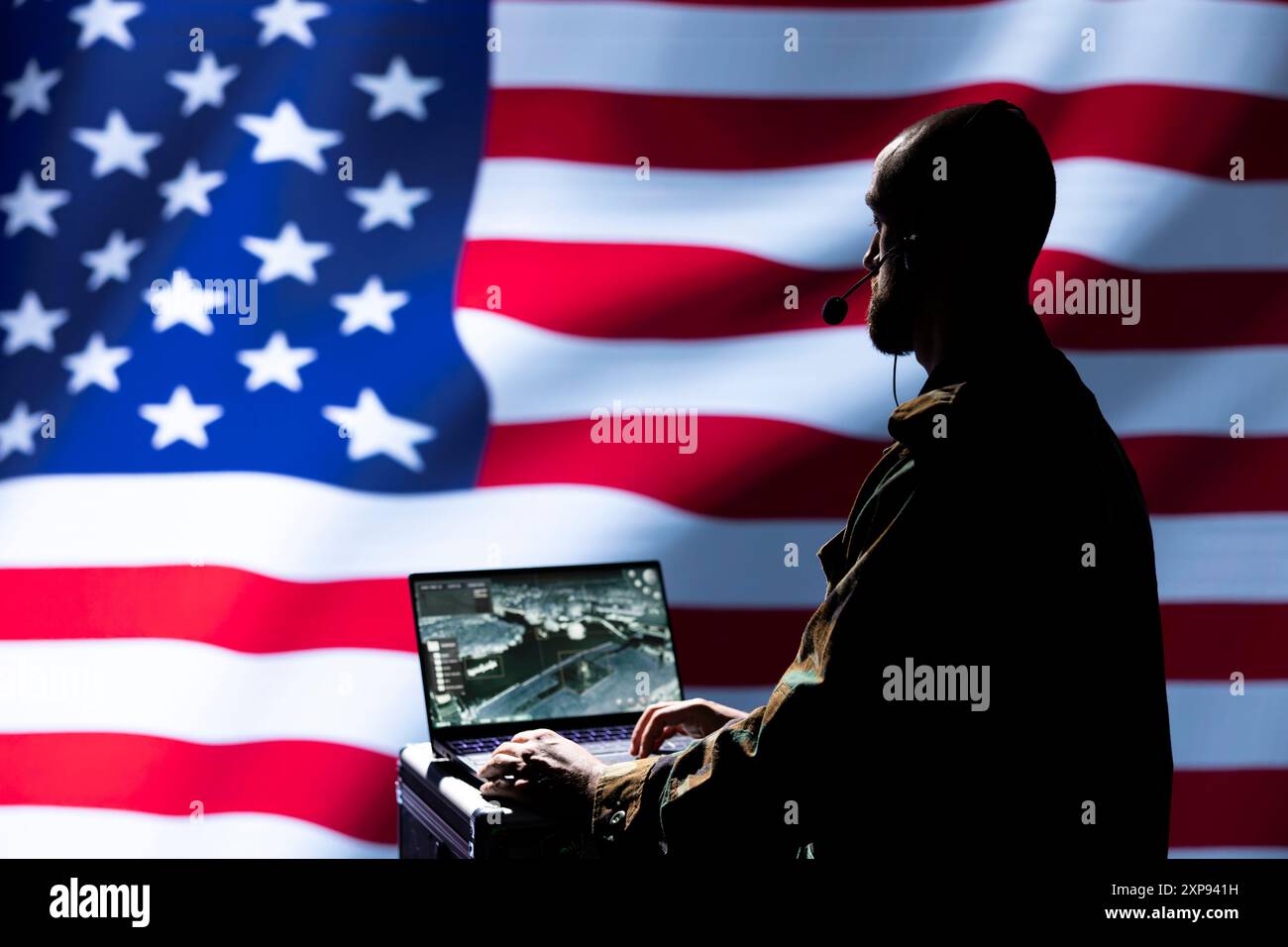 American dispatcher responsible for USA air defense relaying ...