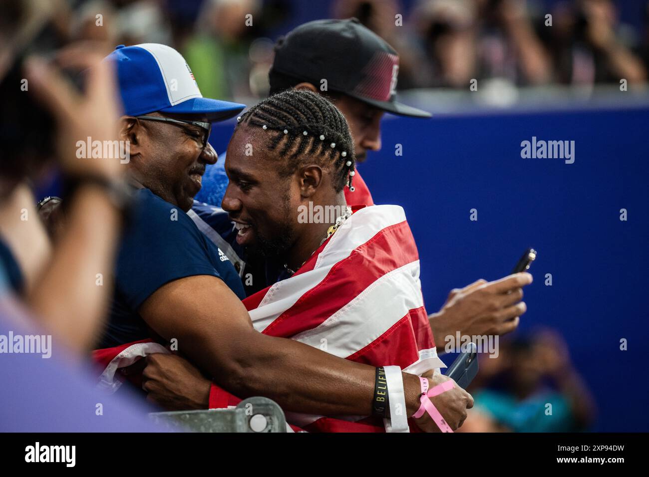 Noah Lyles of, USA. , . celebrates after winning men's athletics 100 ...