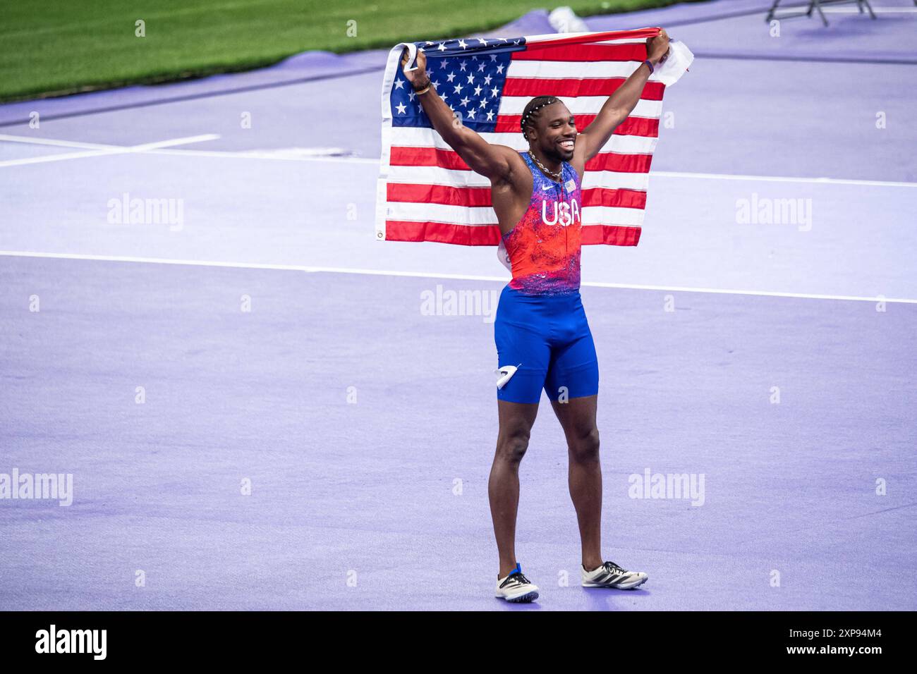 Noah Lyles (USA) Gold medal, Athletics, Men's 100m Final during the ...