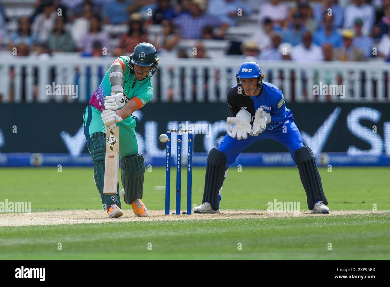 Sam Curran of Oval Invincibles bats during the The Hundred match London ...