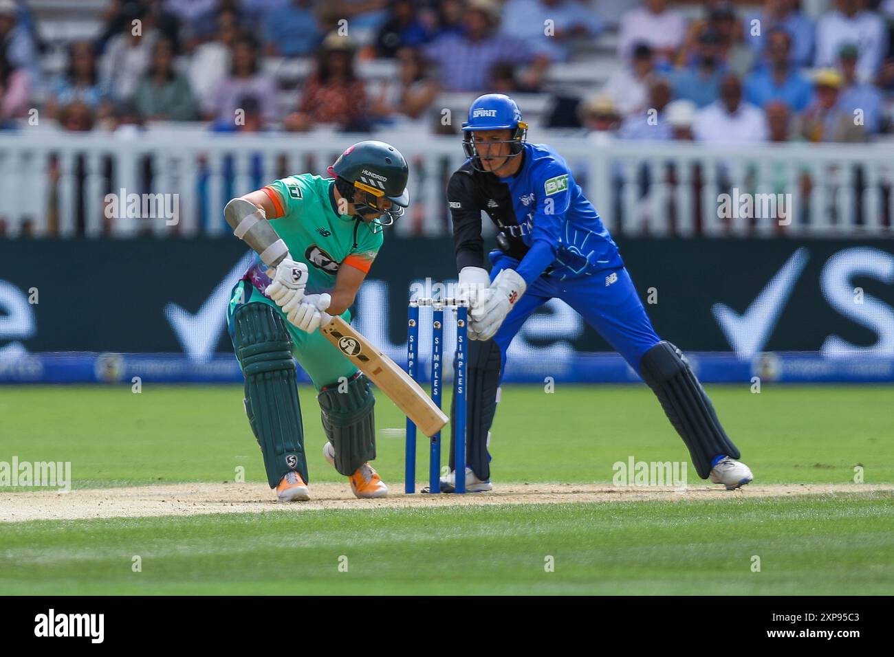 Sam Curran of Oval Invincibles bats during the The Hundred match London ...