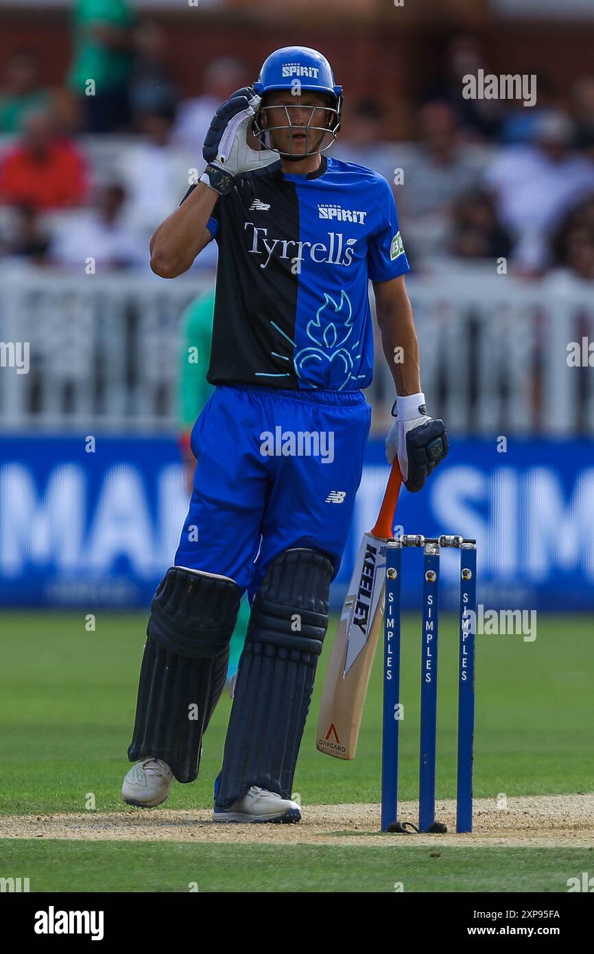 Micheal Pepper of London Spirit looks on during the The Hundred match ...