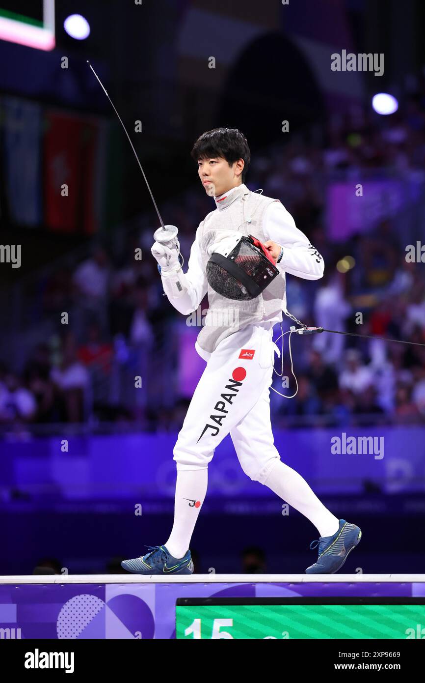 AUGUST 4, 2024 - Fencing : Men's Foil Team Final during the Paris 2024 ...