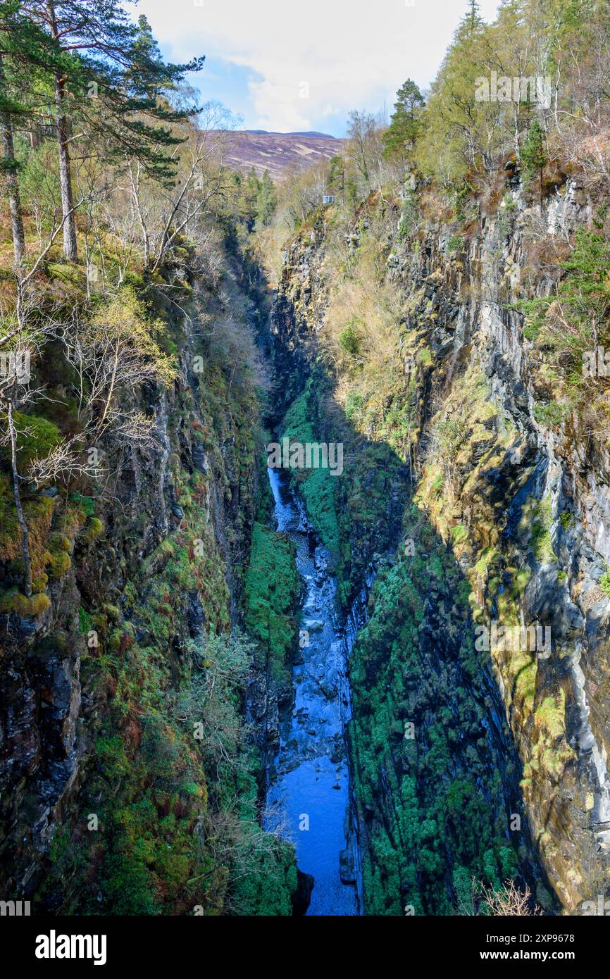 The Corrieshalloch Gorge on the Abhainn Droma river, near Ullapool ...