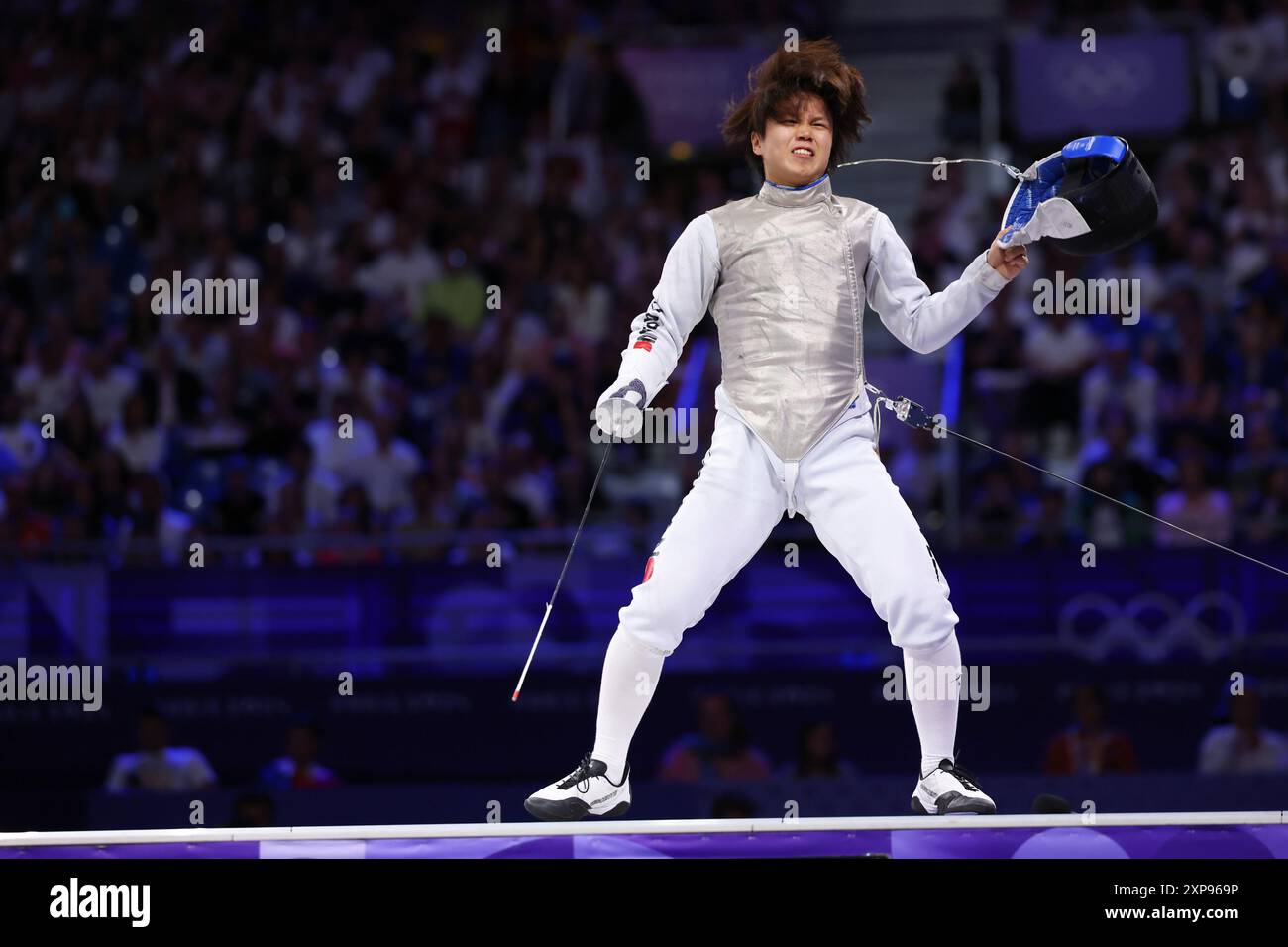 Paris, France. 4th Aug, 2024. Kazuki Iimura (JPN) Fencing : Men's Foil ...