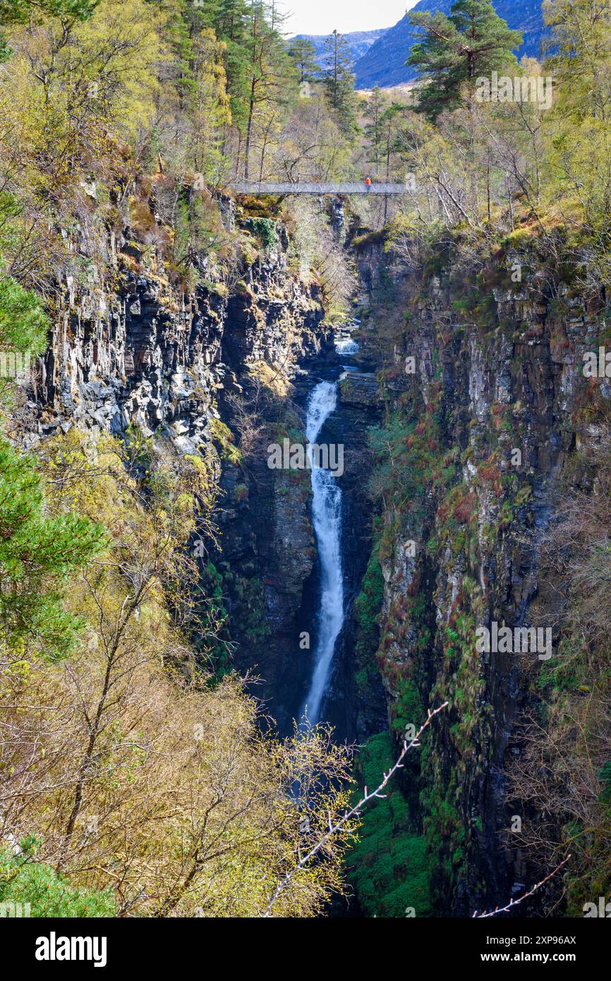 The Corrieshalloch Gorge on the Abhainn Droma river, near Ullapool ...