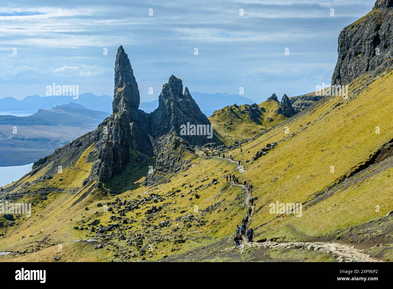 The Old Man of Storr and other associated rock pinnacles at the Storr ...