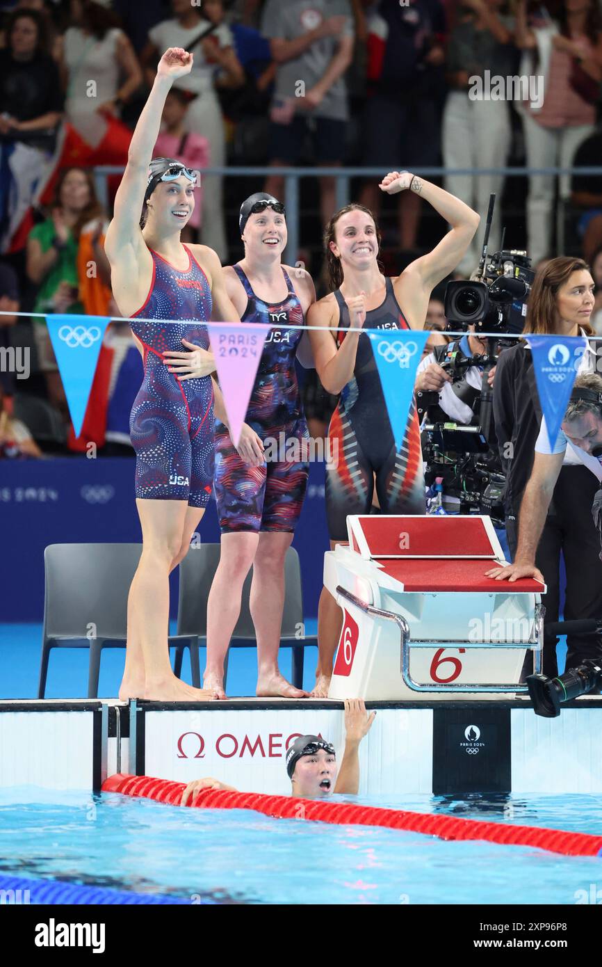 August 4, 2024, Paris, Ile de France, France: Torri Huske (USA ...