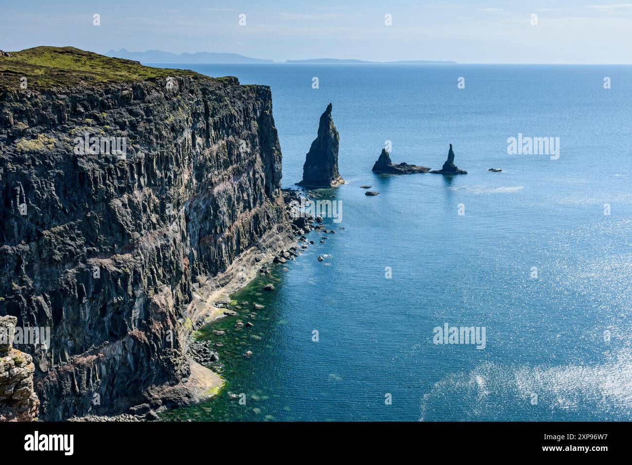 The sea stacks of Macleod's Maidens at the headland of Rubha na ...