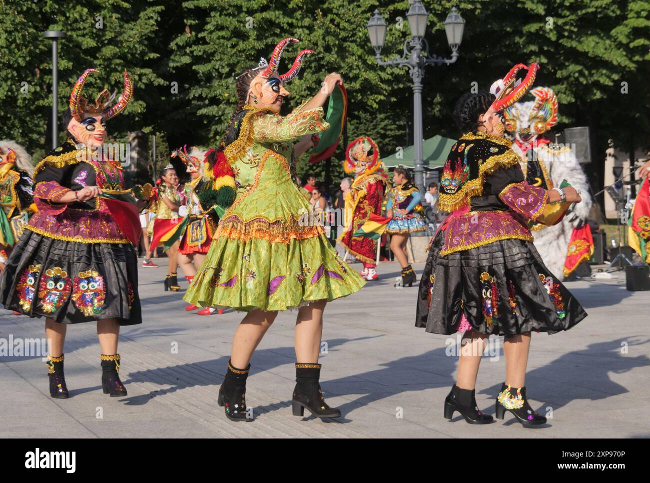 Festival of Bolivian traditions and customs in Piazza Matteotti Bergamo ...