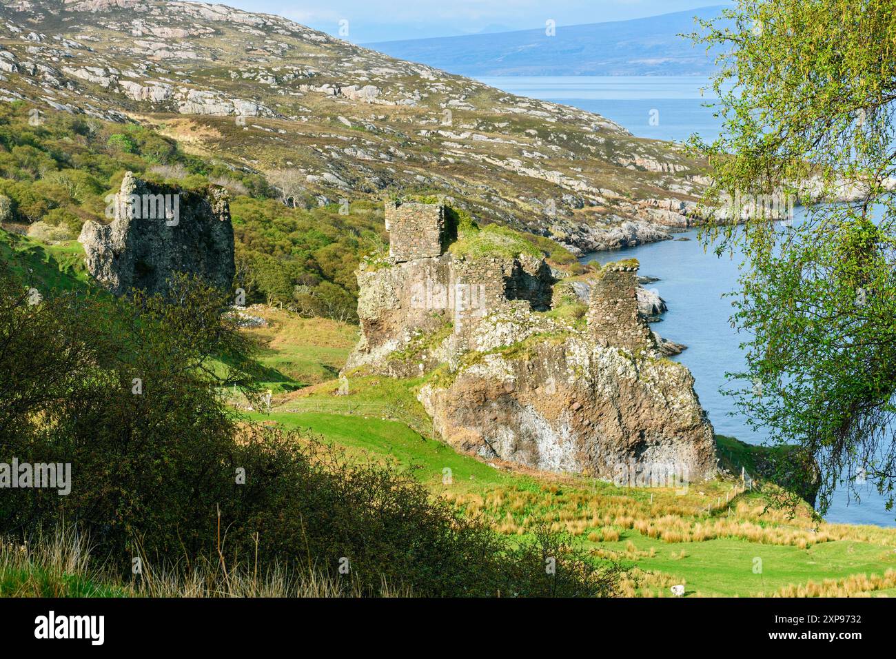 Brochel Castle on the Isle of Raasay, Scotland, UK Stock Photo - Alamy
