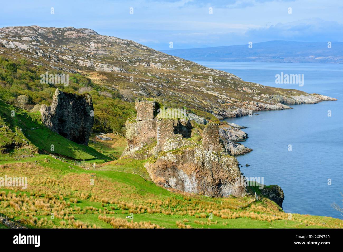Brochel Castle on the Isle of Raasay, Scotland, UK Stock Photo - Alamy