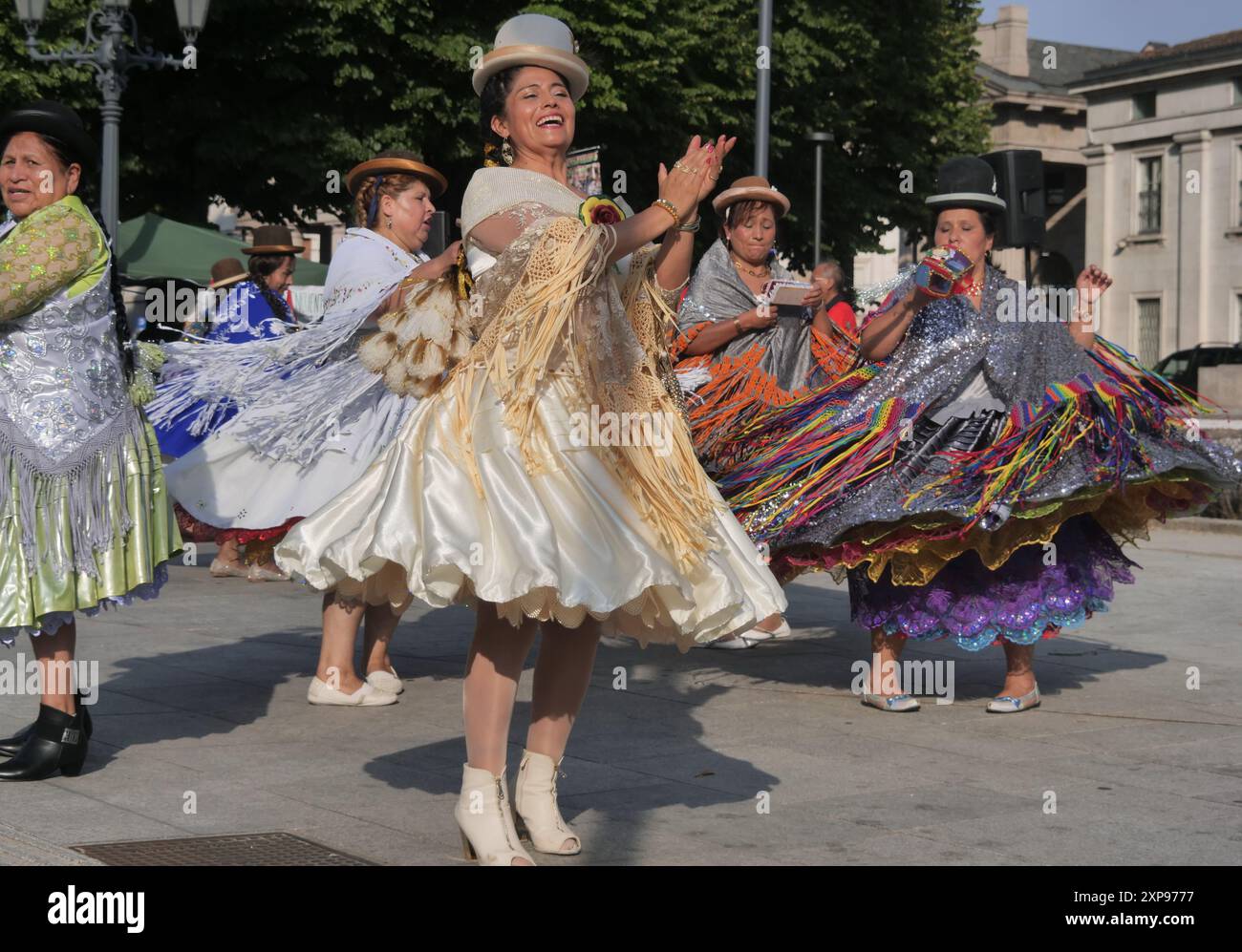 Festival of Bolivian traditions and customs in Piazza Matteotti Bergamo ...
